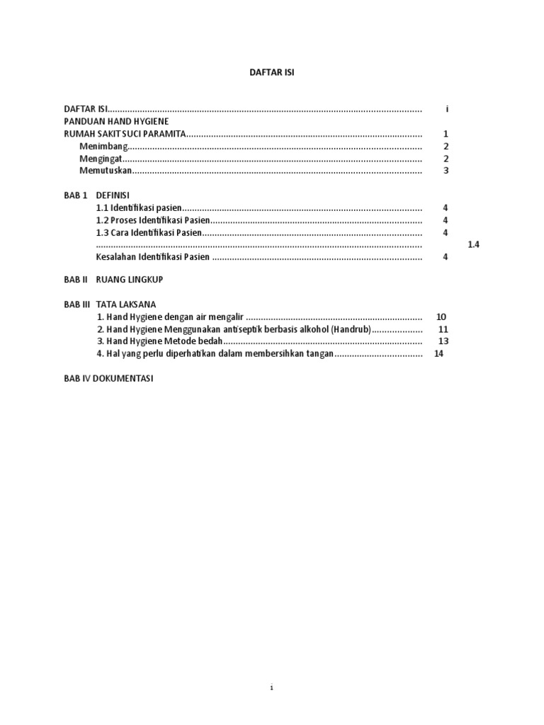 Panduan Hand Hygiene Rumah Sakit | PDF | Bisnis