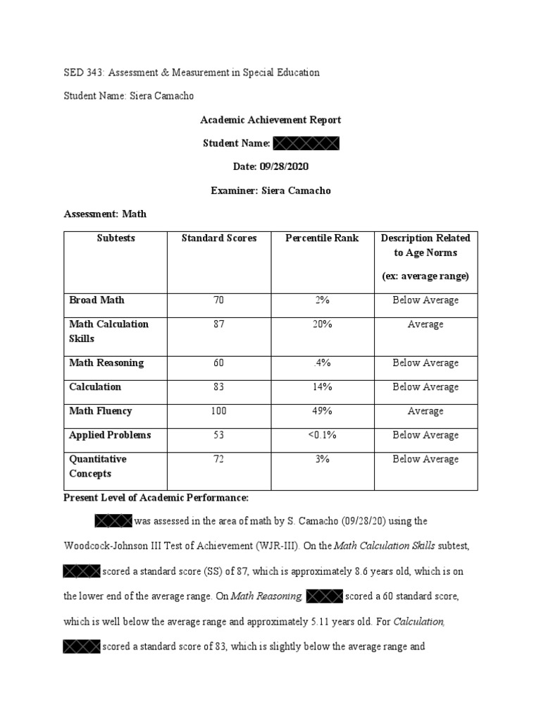 Assessment 8b Intrepretation | PDF | Reading Comprehension | Mathematics
