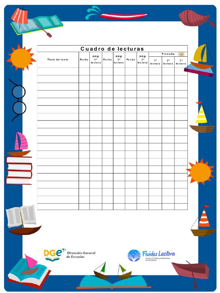 Fluidez Cuadro de Lecturas | PDF