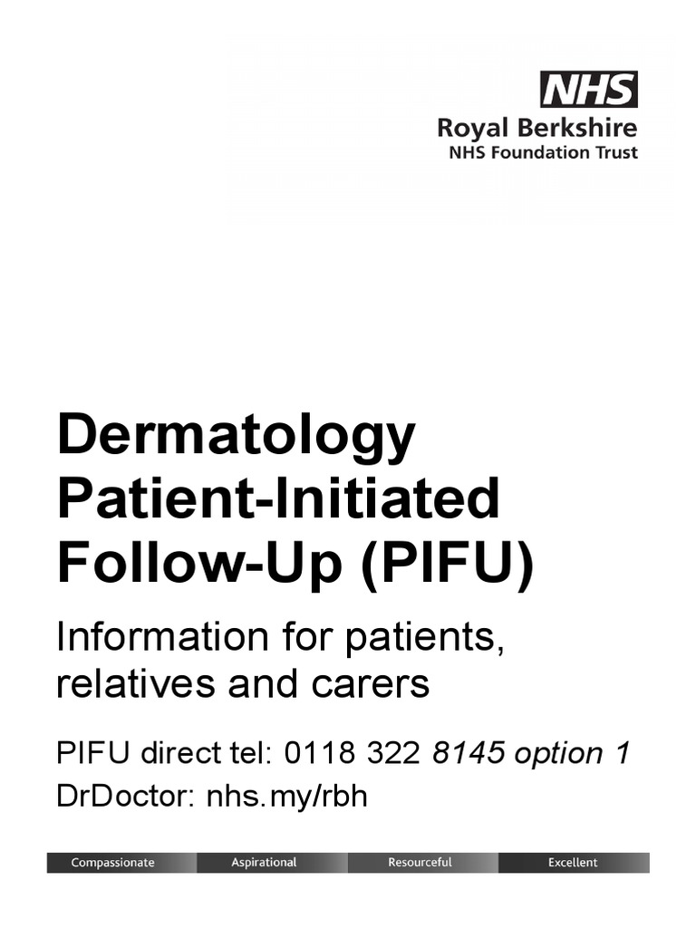 Dermatology Pifu Leaflet Drdr Enabled Aug22 Pdf Pdf Patient Emergency Department