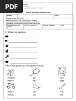 Dictado Letra P | PDF