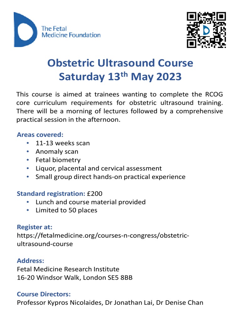 Obstetric Ultrasound Course 13.5.23 | PDF
