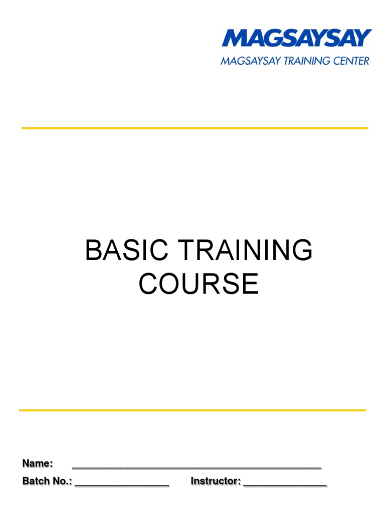 Ehandout Basic Training PDF | PDF | Firefighting | Fires