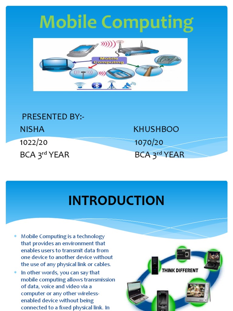 Mobile Computing | PDF | Mobile Computing | Computer Network