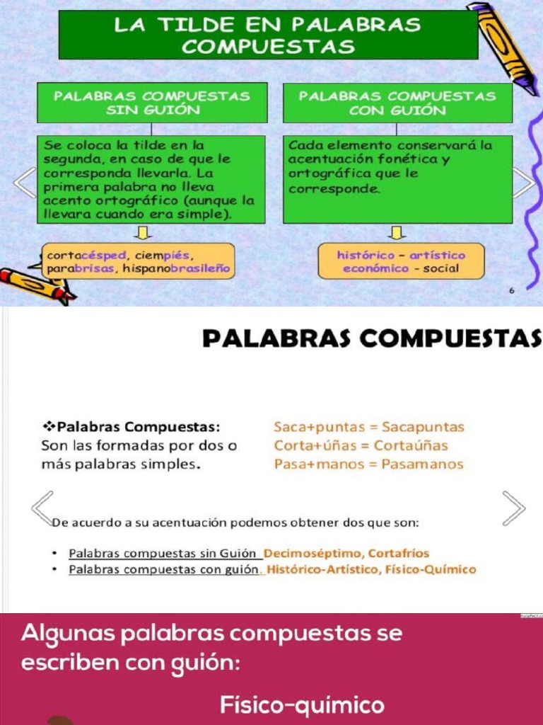6to Acentuación de Palabras Compuestas | PDF