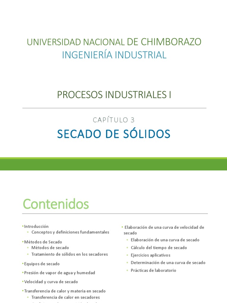 3.secado de Sólidos | PDF | Humedad | Calor