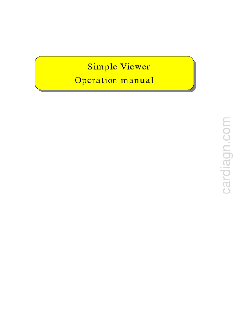 Simple Viewer Operation Manual Pdf Icon Computing Graphical