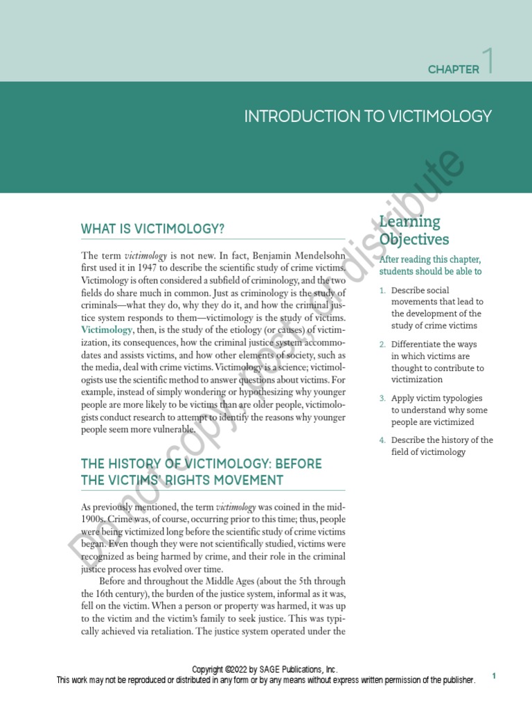 Victimization | PDF | Social Science