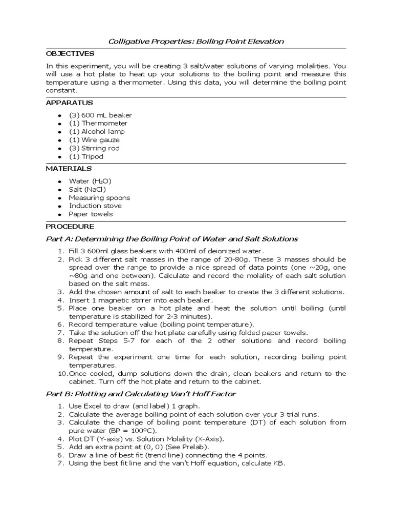 G4 Chem Boiling | PDF | Concentration | Materials