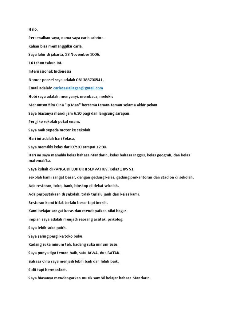 MANDARIN Tugas | PDF