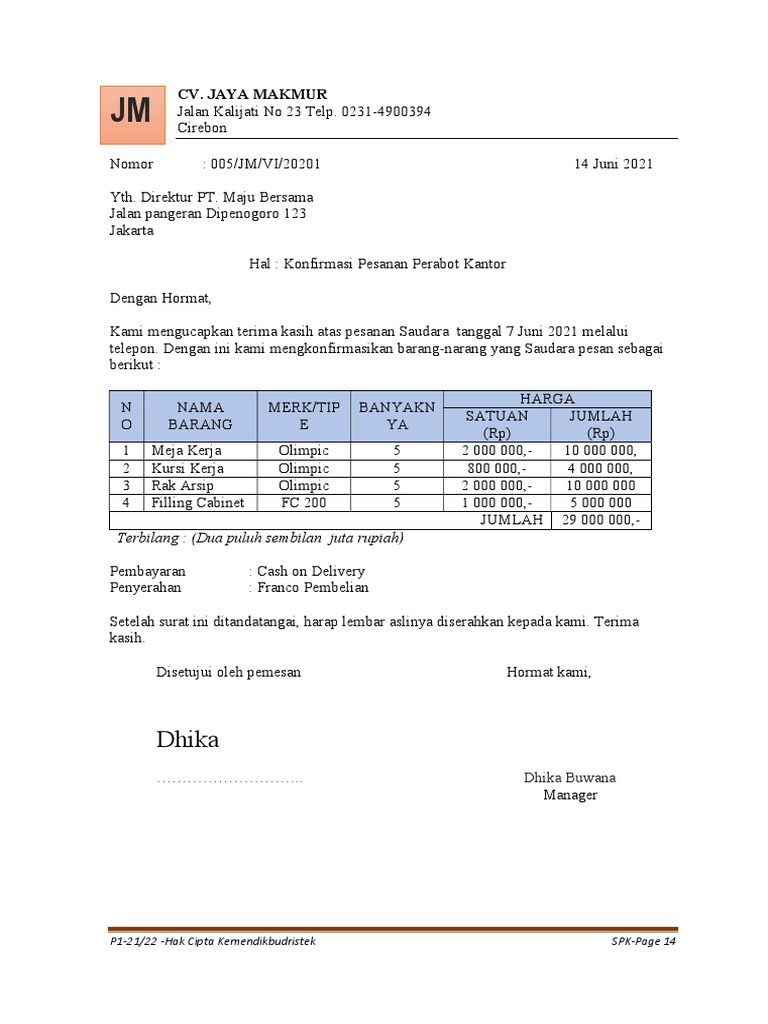 CV Jaya Makmur | PDF