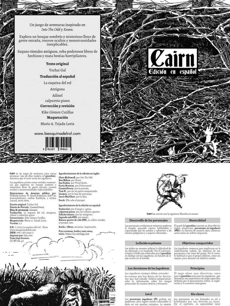 Cairn ES Laesquinadelrol v2-5 Apaisado PDF | PDF | Juegos de rol