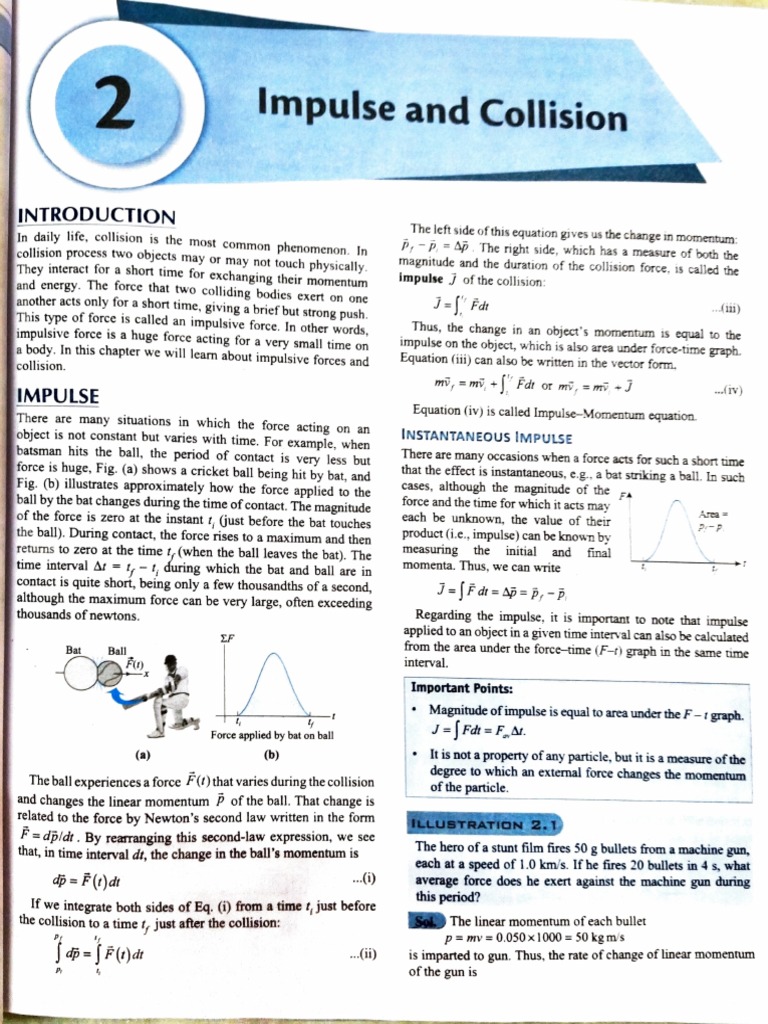 Impulse and Collision PDF | PDF | Collision | Force