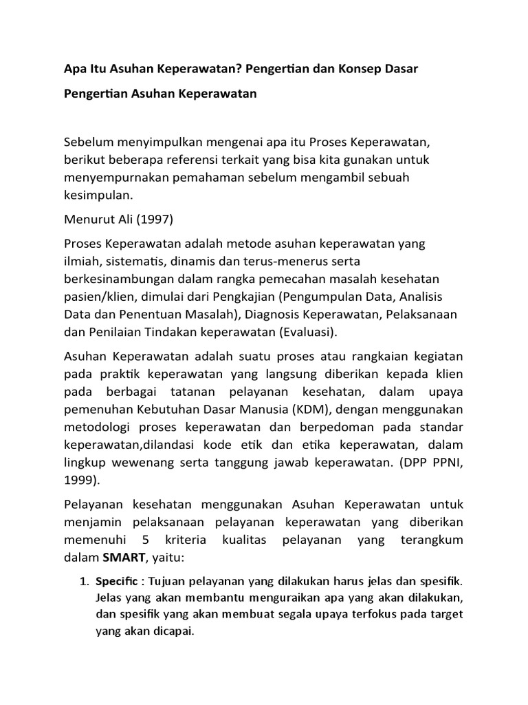 Apa Itu Asuhan Keperawatan | PDF | Karier & Perkembangan | Pengembangan Diri