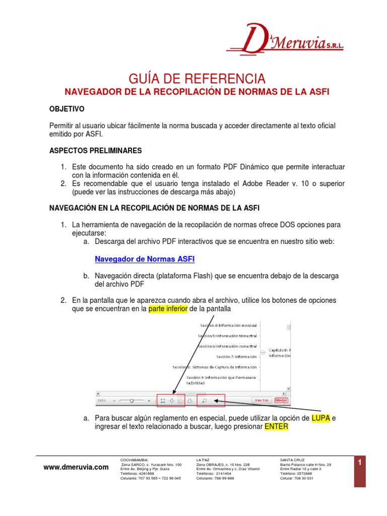 Guia de Uso Recopilación de Normas ASFI | PDF | Teléfonos móviles | Desarrollo de software