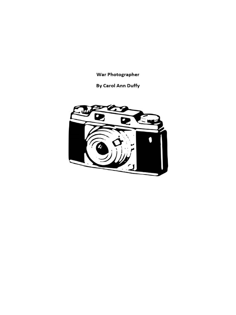 War Photographer | PDF | Poetry