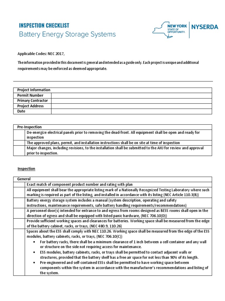Inspection Checklist Tool | PDF | Power Inverter | Electrical Wiring