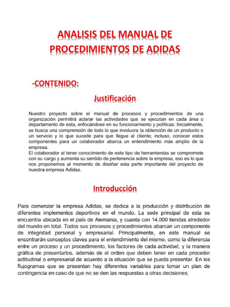 Manual de Procedimientos | PDF