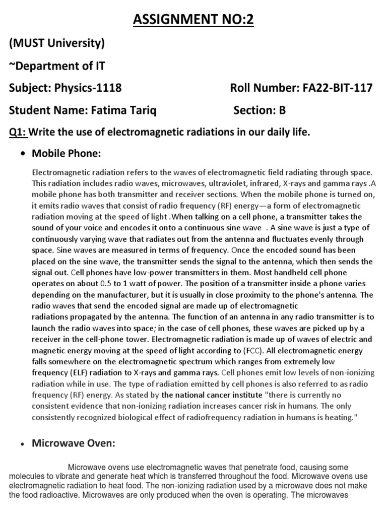 Assignment 2 Physics Terminal PDF | PDF