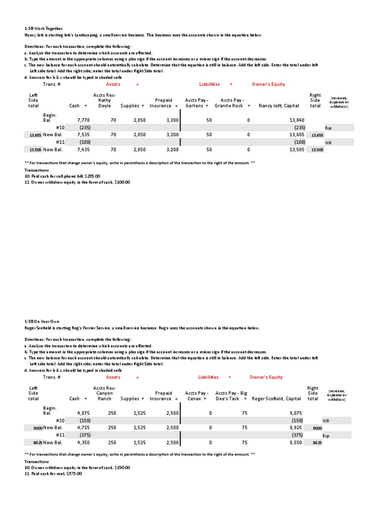 1-3B WT Oyo Ap | PDF | Equity (Finance) | Expense
