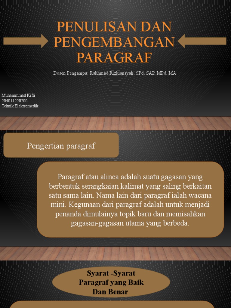 Penulisan Dan Pengembangan Paragraf | PDF