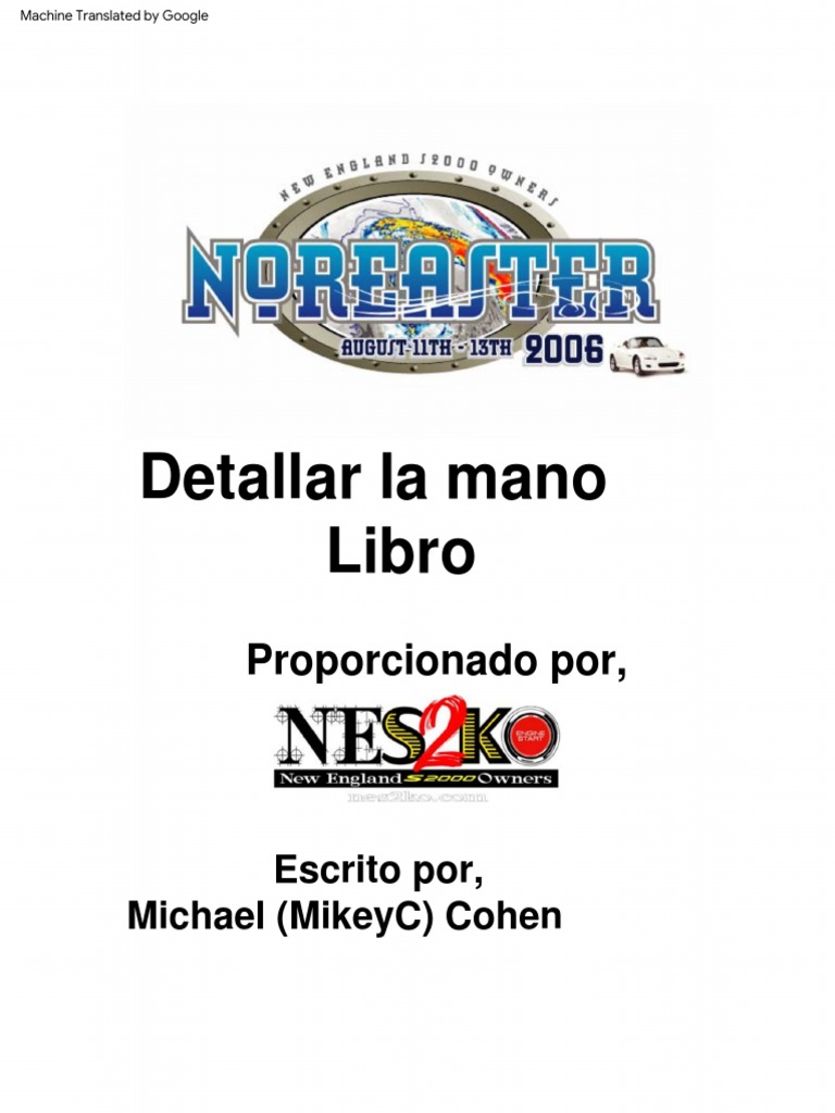 Manual Detailing - Detailinghandbook | PDF | Neumático | Agua