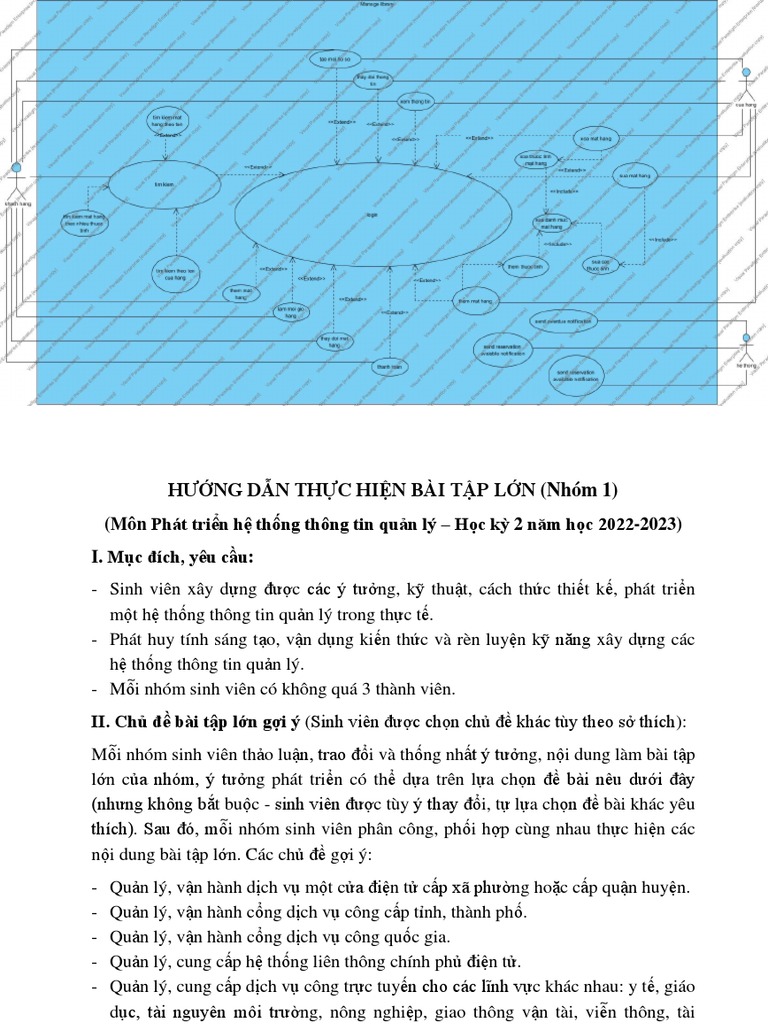 Huong Dan Bai Tap Lon Nhom 1 PDF | PDF