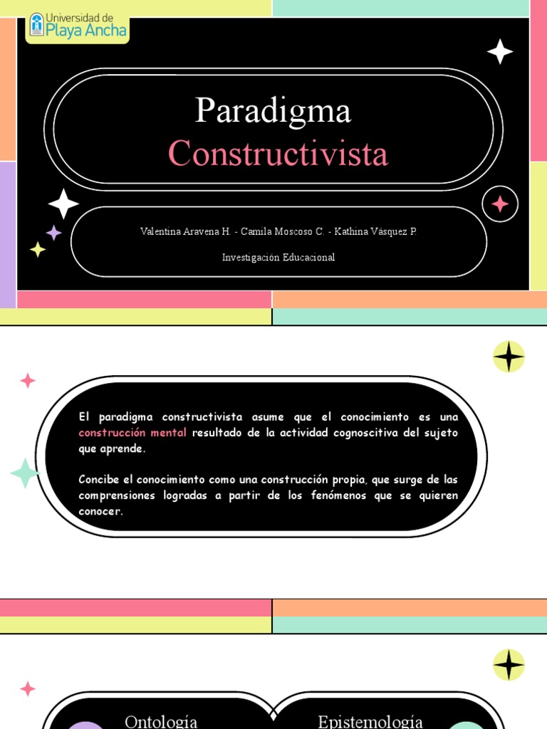 Paradigma Constructivista | PDF | Crecimiento personal y profesional
