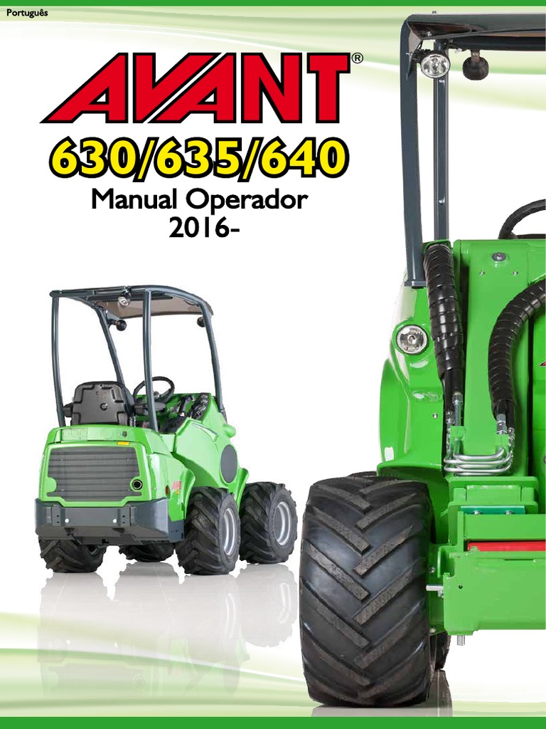 Manual Operador Avant 630-635-640 | PDF | Motores | Eixo