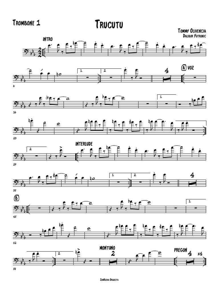 3 Trucutu - Trombone 1 | PDF