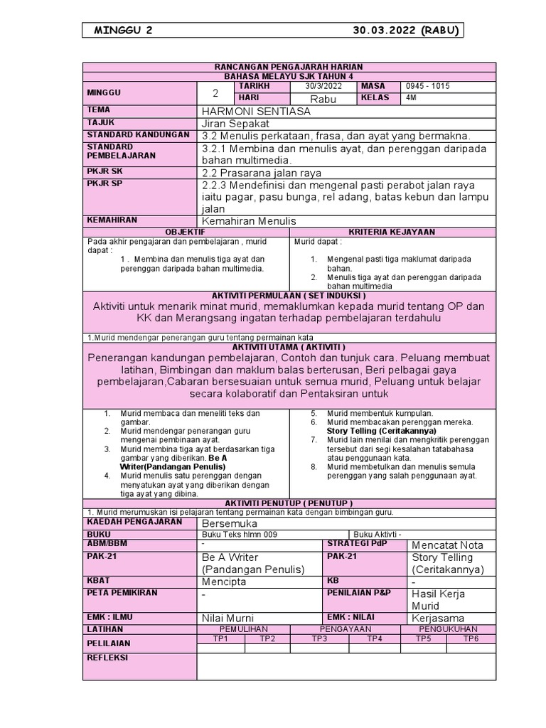 Minggu 2 30.03.2022 (Rabu) | PDF