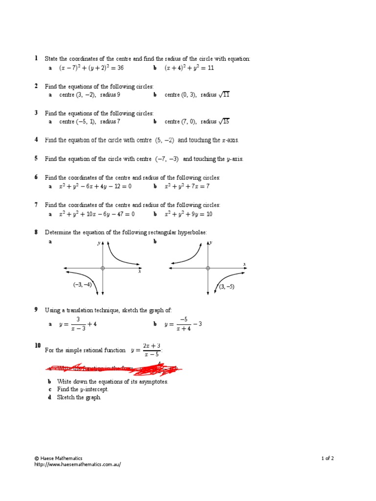 Functions And Relations Revision Pt 2 Pdf Pdf Equations Asymptote