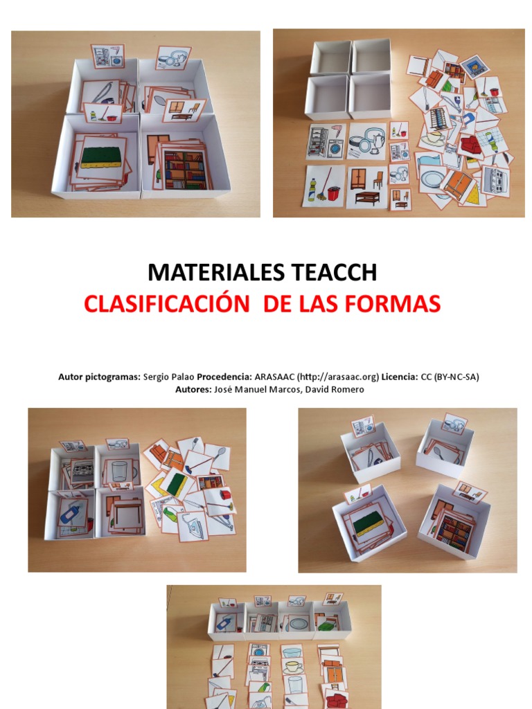 Pictogramas y materiales para la clasificación de formas geométricas ...