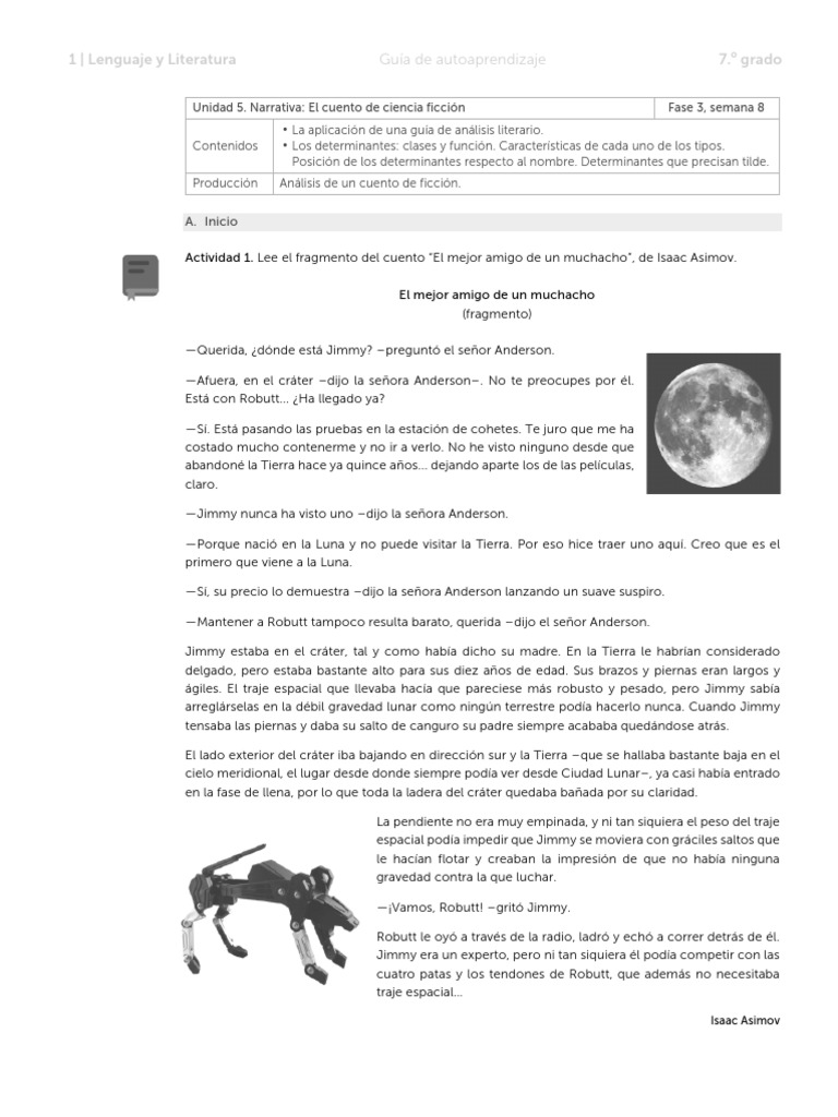 7mo Grado ByC Lenguaje Srita Seila Pineda | PDF