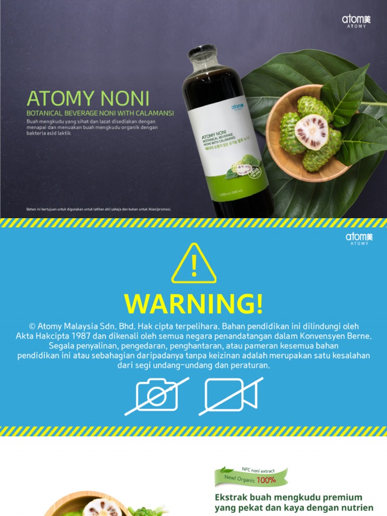 Atomy Noni - PPT - Final - Mys | PDF