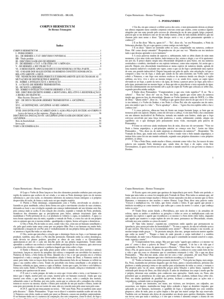 Uma Visão Cósmica: A Visão de Poimandres e a Natureza do Universo | PDF ...