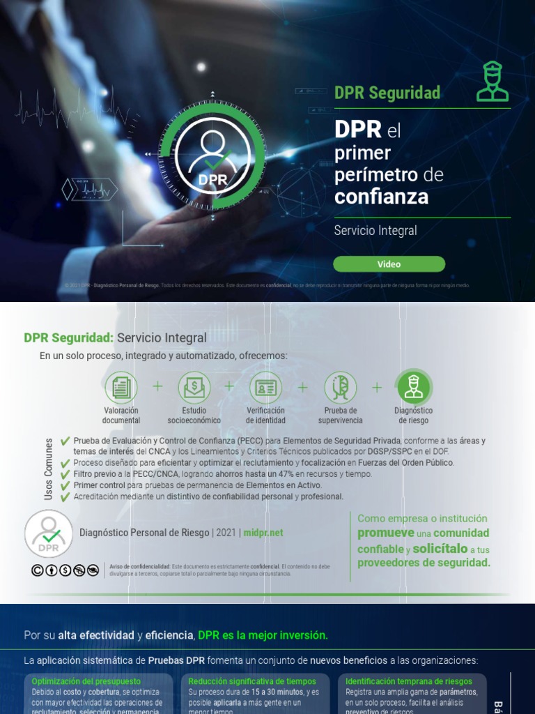 DPR Presentacion Seguridad | PDF | Información