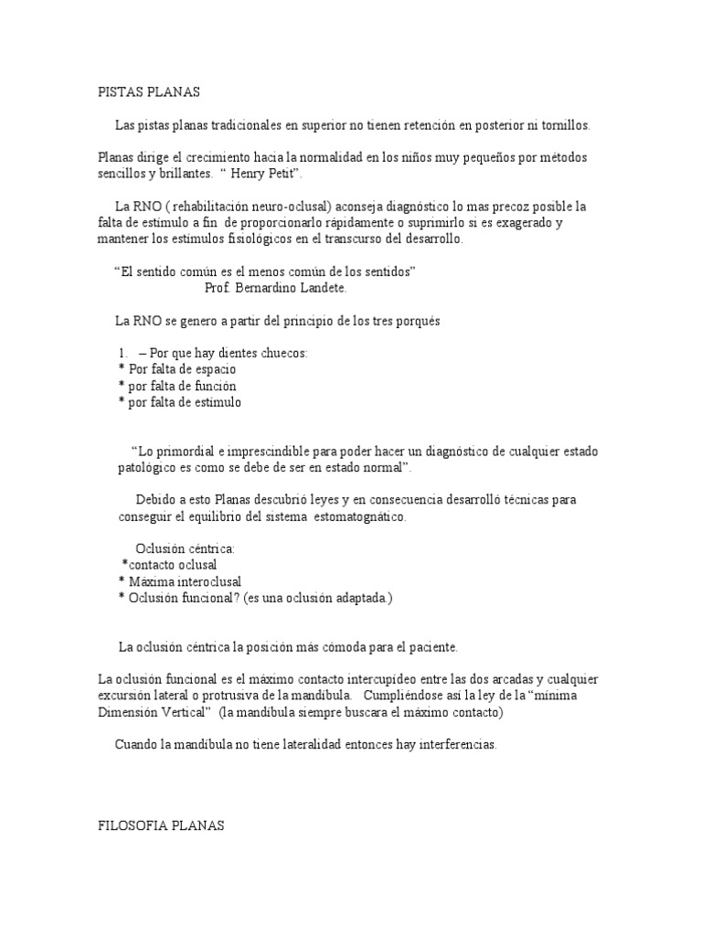 Pistas Planas y RNO: Guía Básica | PDF