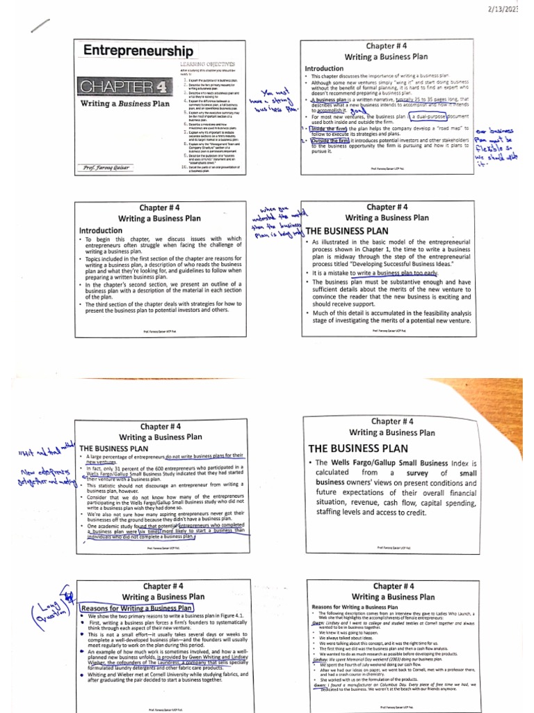 Chapter 4 Entrepreneurship | PDF