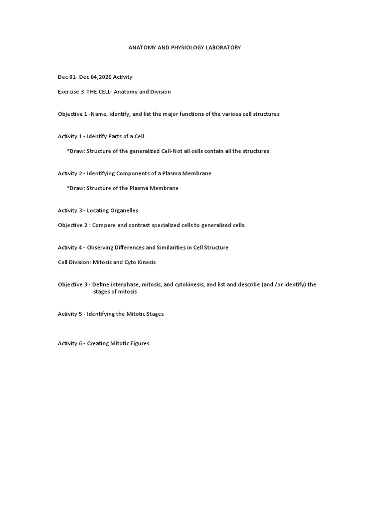 Anaphy Lab Exercise 3 | PDF Anaphy Lab Exercise 3 | PDF