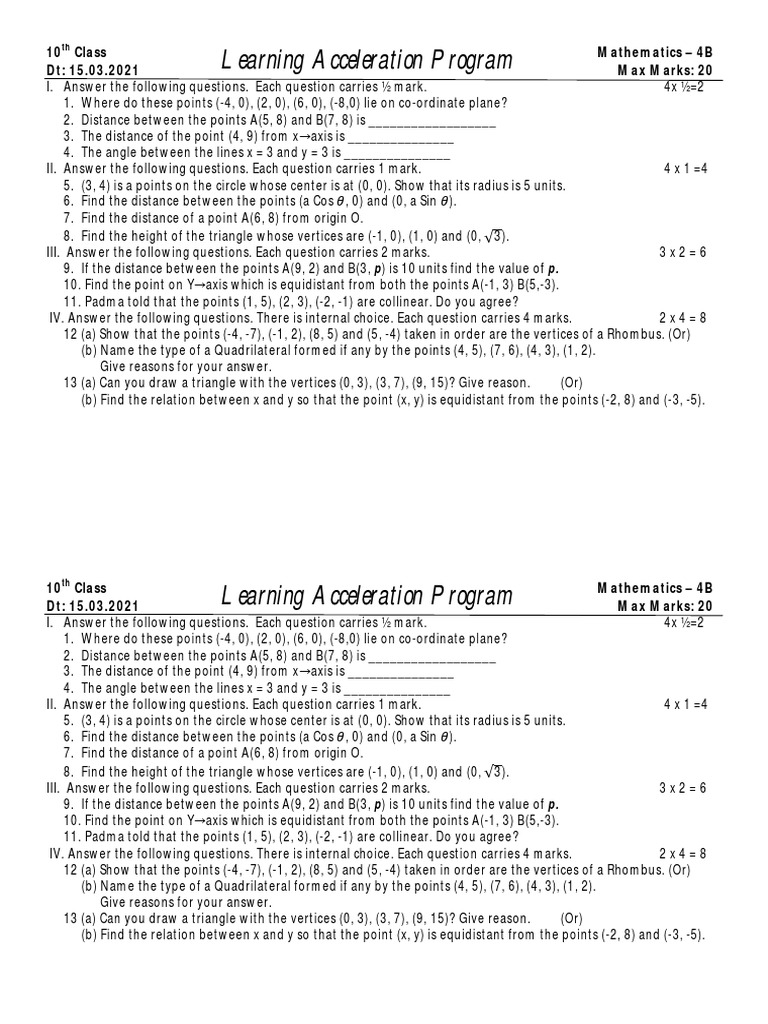 Maths 4B PDF | PDF | Triangle | Circle