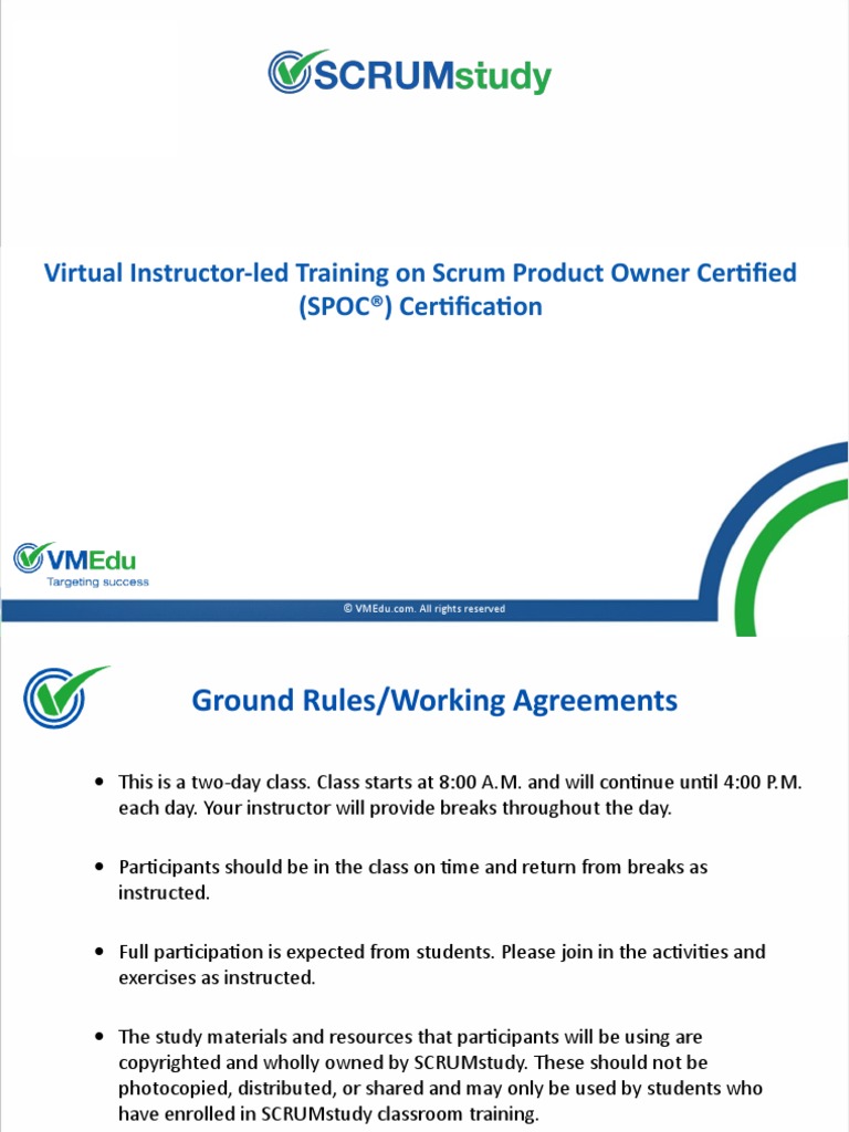 SPOC Presentation Virtual Student - 4thedition | PDF | Scrum (Software Development) | Agile ...