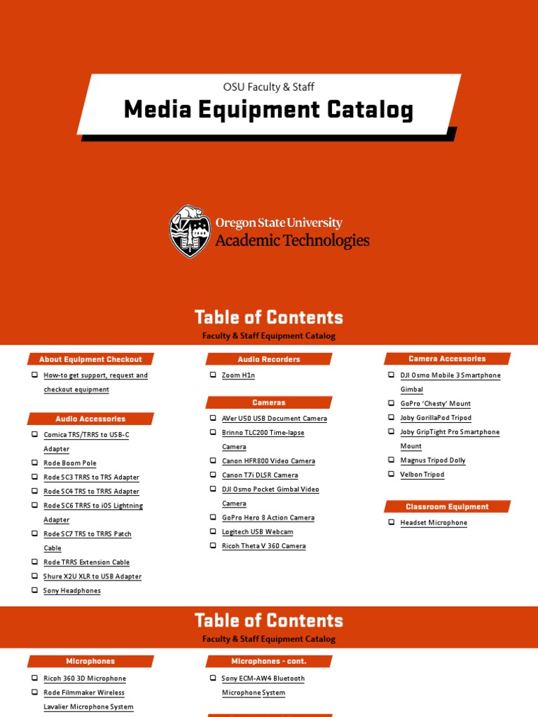 Faculty and Staff Equipment Catalog - Main Edition PDF | PDF ...