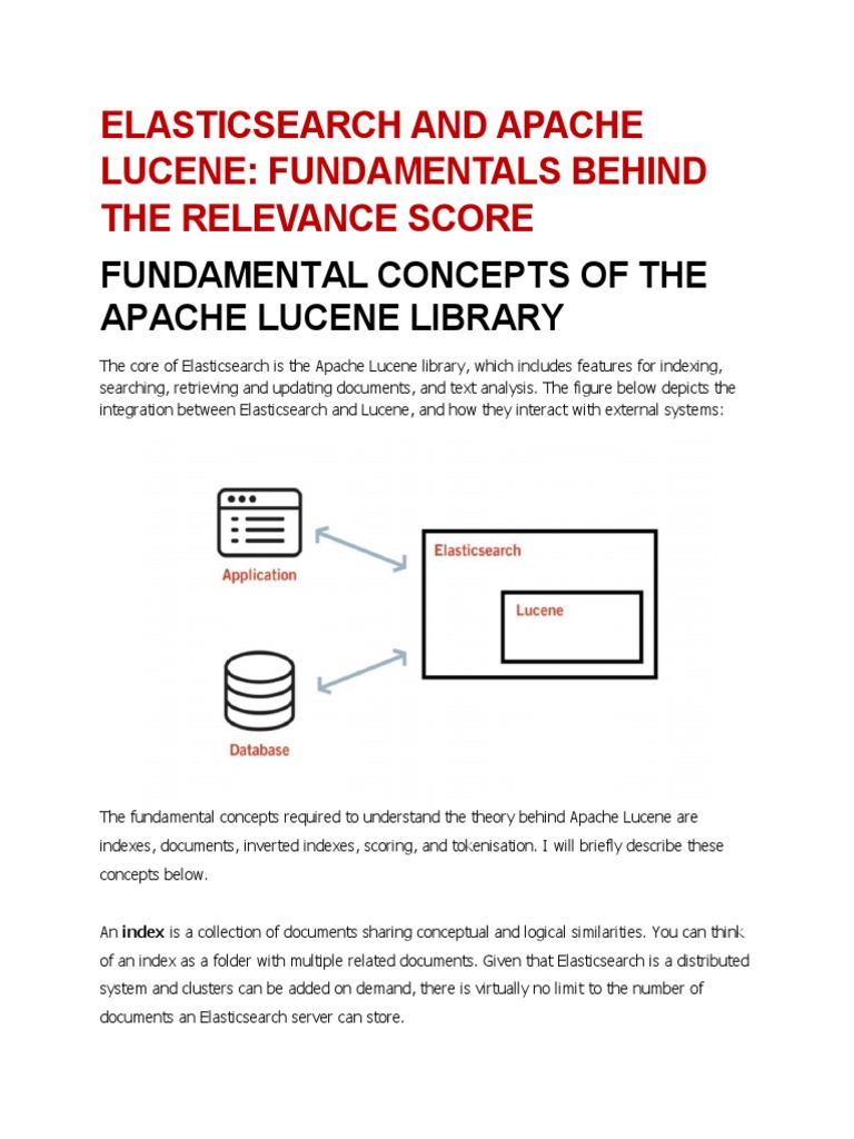 Elasticsearch Lucene scoring fundamentals | PDF | Search Engine Indexing | Information Science