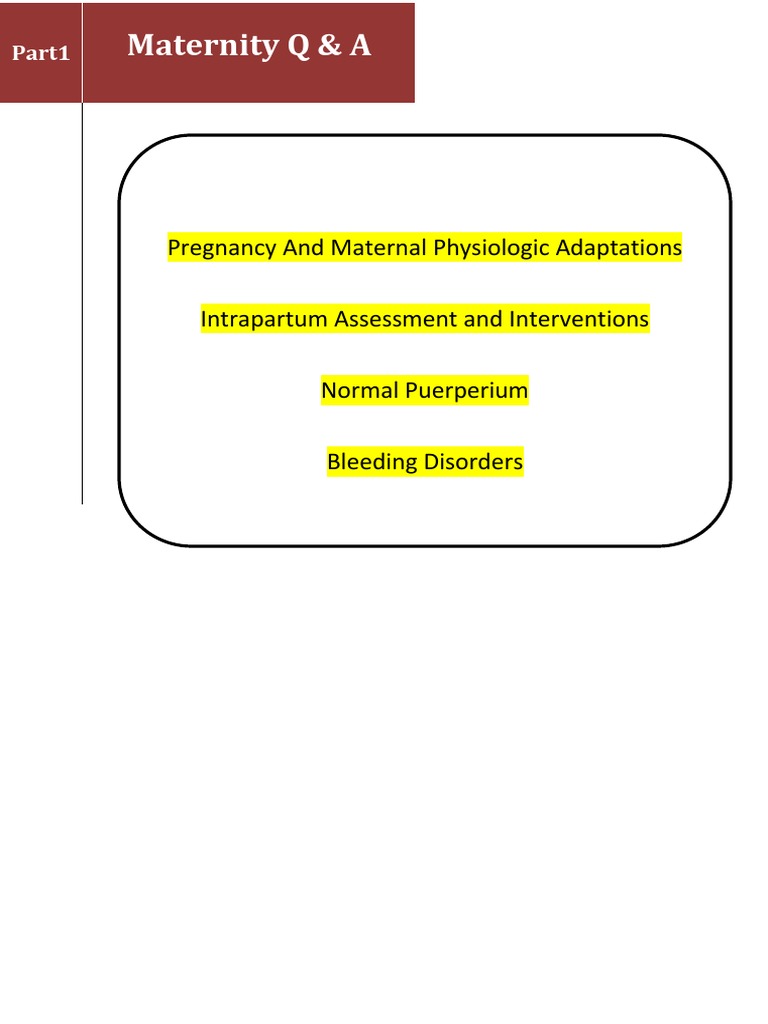 Maternity Assessment and Interventions Guide | PDF | Childbirth | Pregnancy