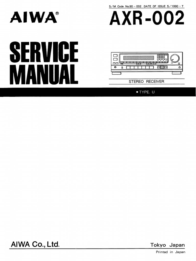 Aiwa AXR-002-Service-Manual | PDF