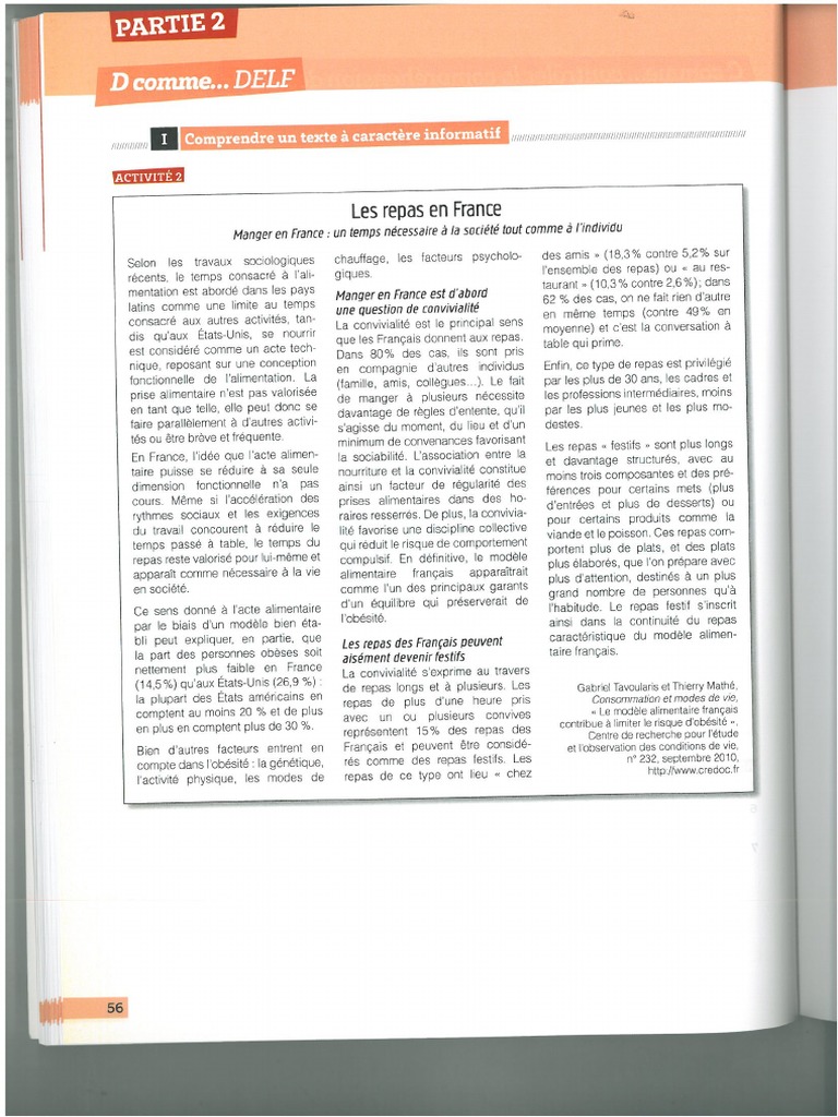 Abc DELF B2-56-57 | PDF