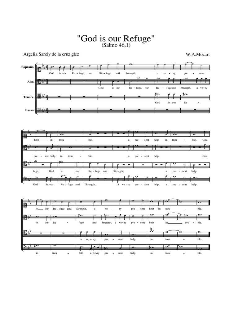 God Is Our - Refuge | PDF | Choral Music