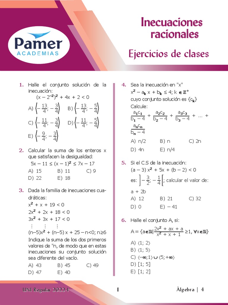 Algebra - Sem 4 | PDF | Matemáticas | Álgebra
