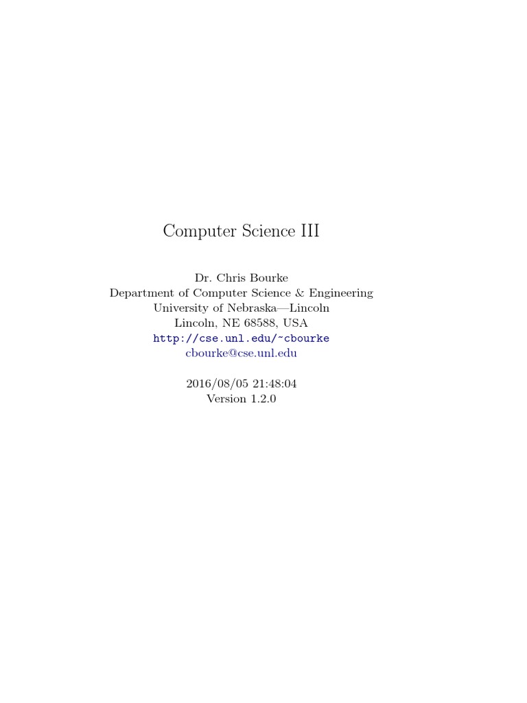 Computer Science Three | PDF | Algorithms | Computing